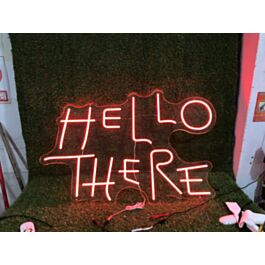 Hallo There Red Custom Neon Sign