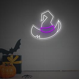 Halloween Wizard Hat LED Neon Sign