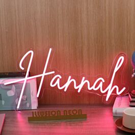 Hannah Red Neon Sign