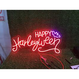 Happy Harleyween Cutom LED Neon Sign