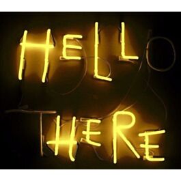 Hell Here Neon Sign Yellow Neon Light Hello There Neon Sign Wall ...