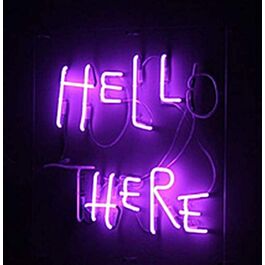 Hello There Hell Here Neon Sign Light with On/Off Switch for O and T ...