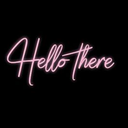 Hello There Neon Sign Pink Neon Light For Room Decor MJ10256
