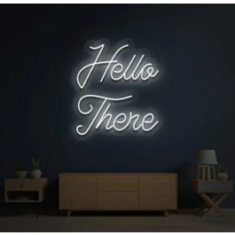Hello There Neon Sign White Neon Sign Room Wall Decor MJ10254