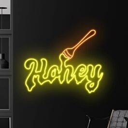 Honey Led Neon Sign Honey Led Sign Honey Led Light Honey Neon Light