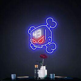 Ken Block 43 Skull Neon Sign Art Neon Light Wall Decor Aesthetic Gifts