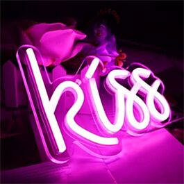 Kiss LED Neon Sign