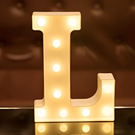 Steel Marquee Letter L Font Sign Warm White Led High-End Custom Zinc ...