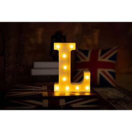 Steel Marquee Letter L Font Sign Warm White High-End Custom Zinc Metal ...