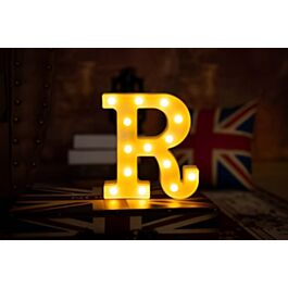 Steel Marquee Letter R Font Sign Warm White High-End Custom Zinc Metal ...