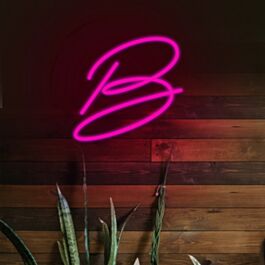 Letter B Neon Sign
