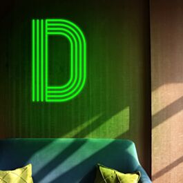 Letter D Neon Sign