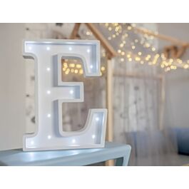 Steel Marquee Letter E Alphabet White Decor High-End Custom Zinc Metal ...