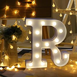 Steel Marquee Letter R Lighted Room Decor Led High-End Custom Zinc ...