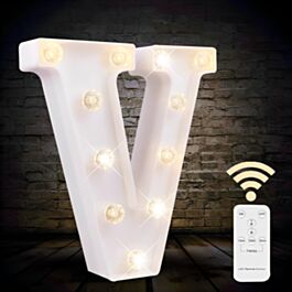 Steel Marquee Letter V Alphabet Modern Font Home Decor High-End Custom ...