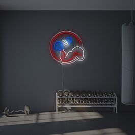 Lifting Dumbbells LED Neon Sign