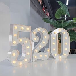 Steel Marquee Letter Number 520 High-End Custom Zinc Metal Marquee ...