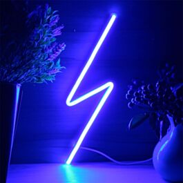 Lightning Bolt Simple Elegant Flex Silicone LED Neon Sign