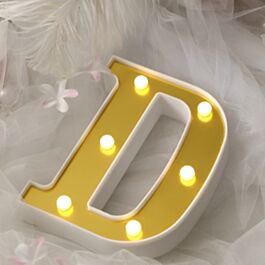 Steel Marquee Letter Warm White Alphabet D High-End Custom Zinc Metal ...