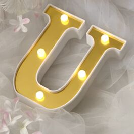 Steel Marquee Letter Warm White Alphabet U High-End Custom Zinc Metal ...