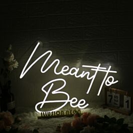 Mean To Bee White Neon Sign