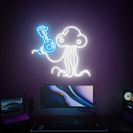 Metal Slug Led Neon Sign Mars People Metal Slug Wall Art Gaming Room Decor