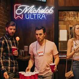 Michelob Ultra Words Logo Neon Sign