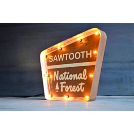 Steel Marquee Letter National Forest High-End Custom Zinc Metal Marquee ...