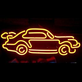 Neon Car Signs LED Yellow Neon Light MJ10074