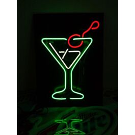 Neon Cocktail Sign Martini Goblet Artwork Wall Decor MJ10093