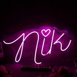 Nik Pink Neon Sign