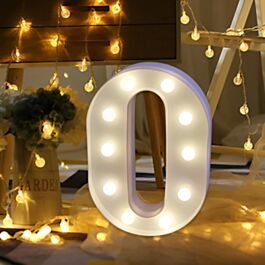 Steel Marquee Letter Number 0 Zero High-End Custom Zinc Metal Marquee ...