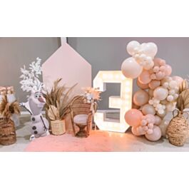 Steel Marquee Letter Number 3 Party Decor High-End Custom Zinc Metal ...