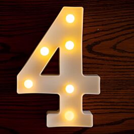 Steel Marquee Letter Number 4 Four Living Room Decor High-End Custom ...