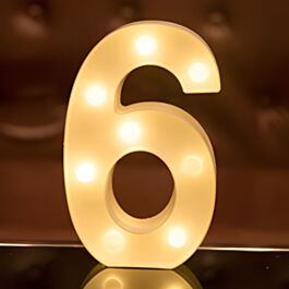Steel Marquee Letter Number 6 Six Living Room Decor High-End Custom ...