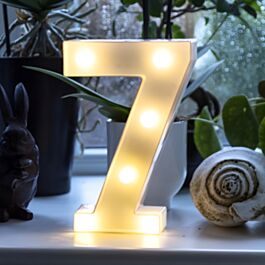 Steel Marquee Letter Number 7 Wedding Decor High-End Custom Zinc Metal ...