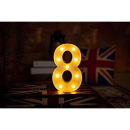 Steel Marquee Letter Number 8 Eight Bedroom Decor High-End Custom Zinc ...