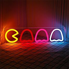 Pac Man Logo LED Neon Light