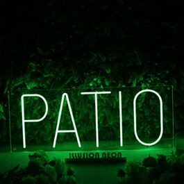 Patio Green Neon Sign