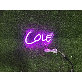 Personalize Custom Cole LED Neon Sign