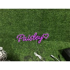 Personalize Custom Paisley LED Neon Sign