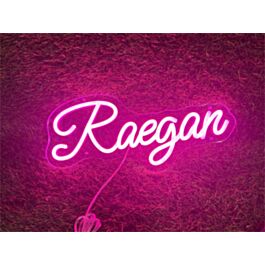 Personalize Custom Raegan LED Neon Sign