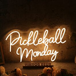 Pick Leball Monday Yellow Neon Sign