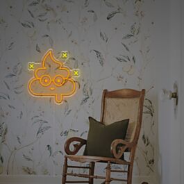 Poop Emoji LED Neon Sign