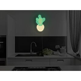 Potted Cactus Neon Sign