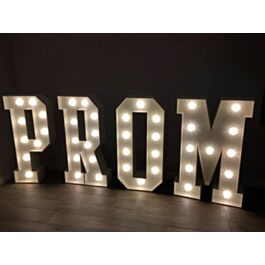Steel Marquee Letter Prom High-End Custom Zinc Metal Marquee Light ...