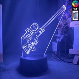 PUBG Sniper Rifle AWM 3D Illusion Lamp