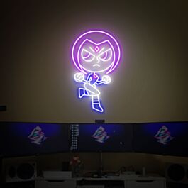Raven Teen Titans Led Neon Sign Game Room Wall Decor Home