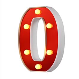 Steel Marquee Letter Red Number 1 One High-End Custom Zinc Metal ...