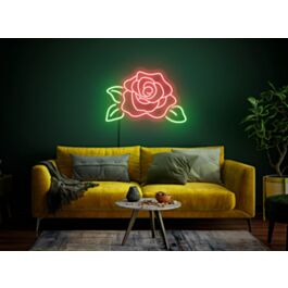 Rose Neon Sign Rose Flower Neon Flower Neon Sign Rose Light Decor